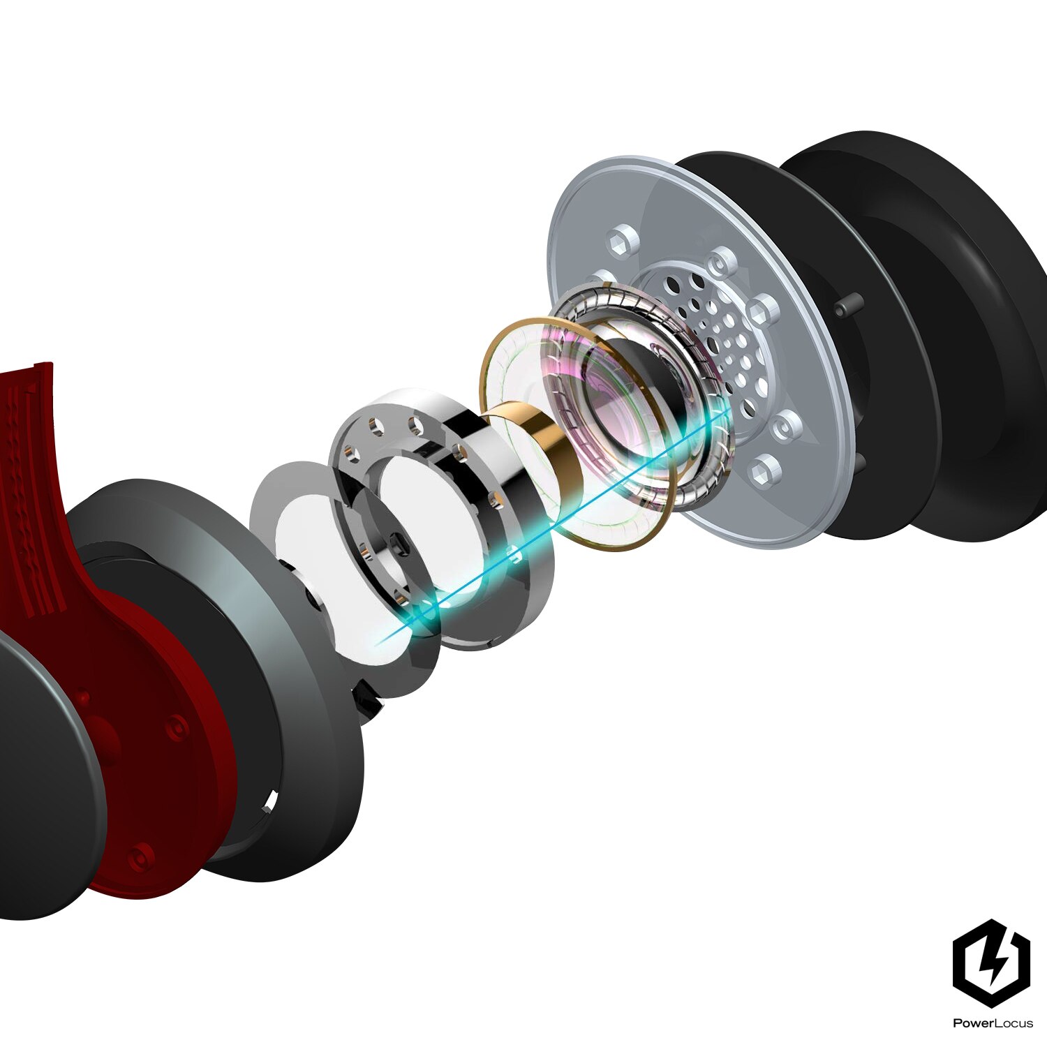 PowerLocus P6 Bluetooth fejhallgató, 20 óralejátszási idő, Bluetooth 5. ...