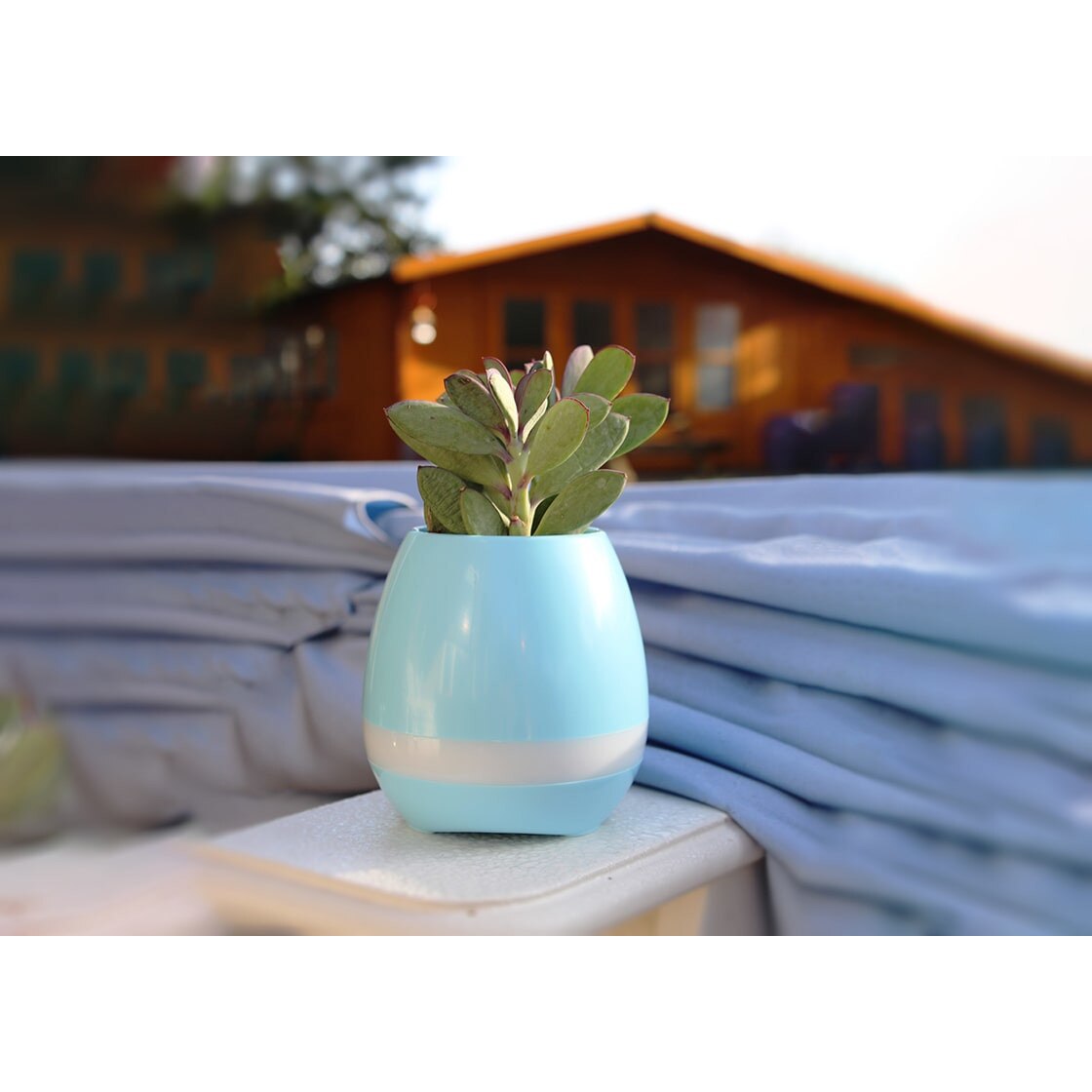Ghiveci LED cu boxa bluetooth - eMAG.ro
