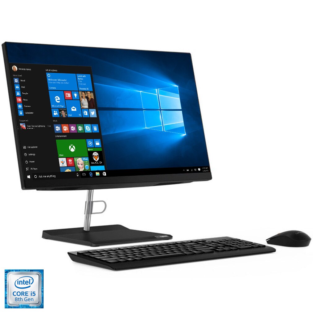 Sistem All-in-One Lenovo V540-24IWL cu procesor Intel® Core™ i5-8265U ...