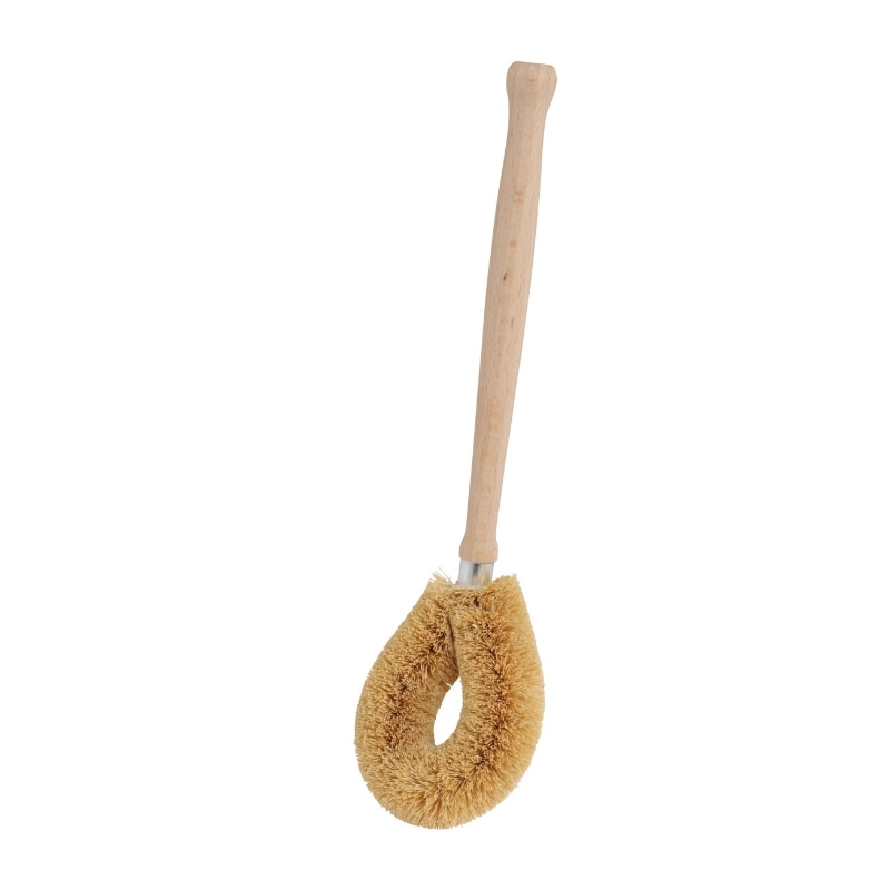 Perie vase din Fibra de Cocos si Lemn de Fag, 28 cm - eMAG.ro