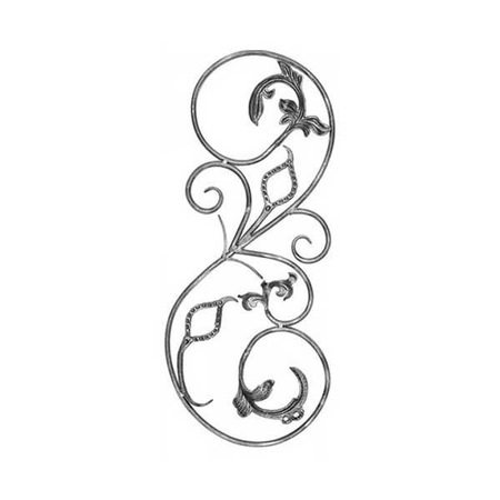 Montant drept, Stift Lux Design, Fier Forjat, 82x34cm - eMAG.ro