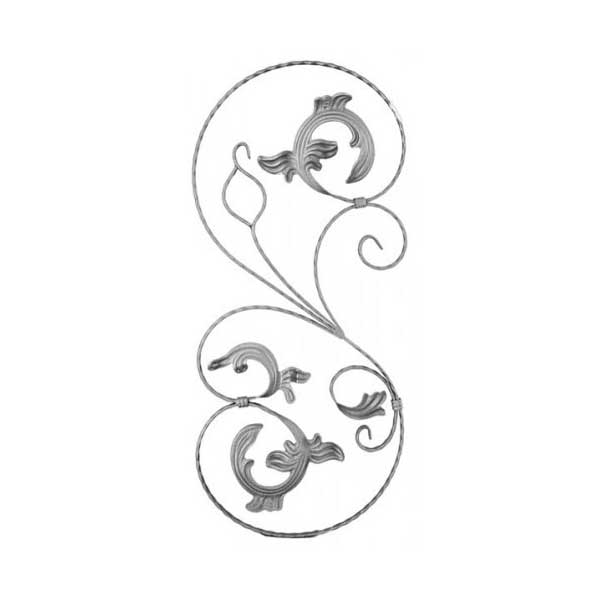 Montant drept, Stift Lux Design, Fier Forjat, 78x34cm - eMAG.ro