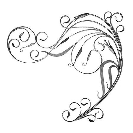 Panou poarta iedera, Stift Lux Design, Fier Forjat, 166x166cm - eMAG.ro