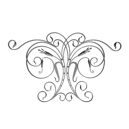 Panou gard Iedera, Stift Lux Design, Fier Forjat, 192x120cm - eMAG.ro