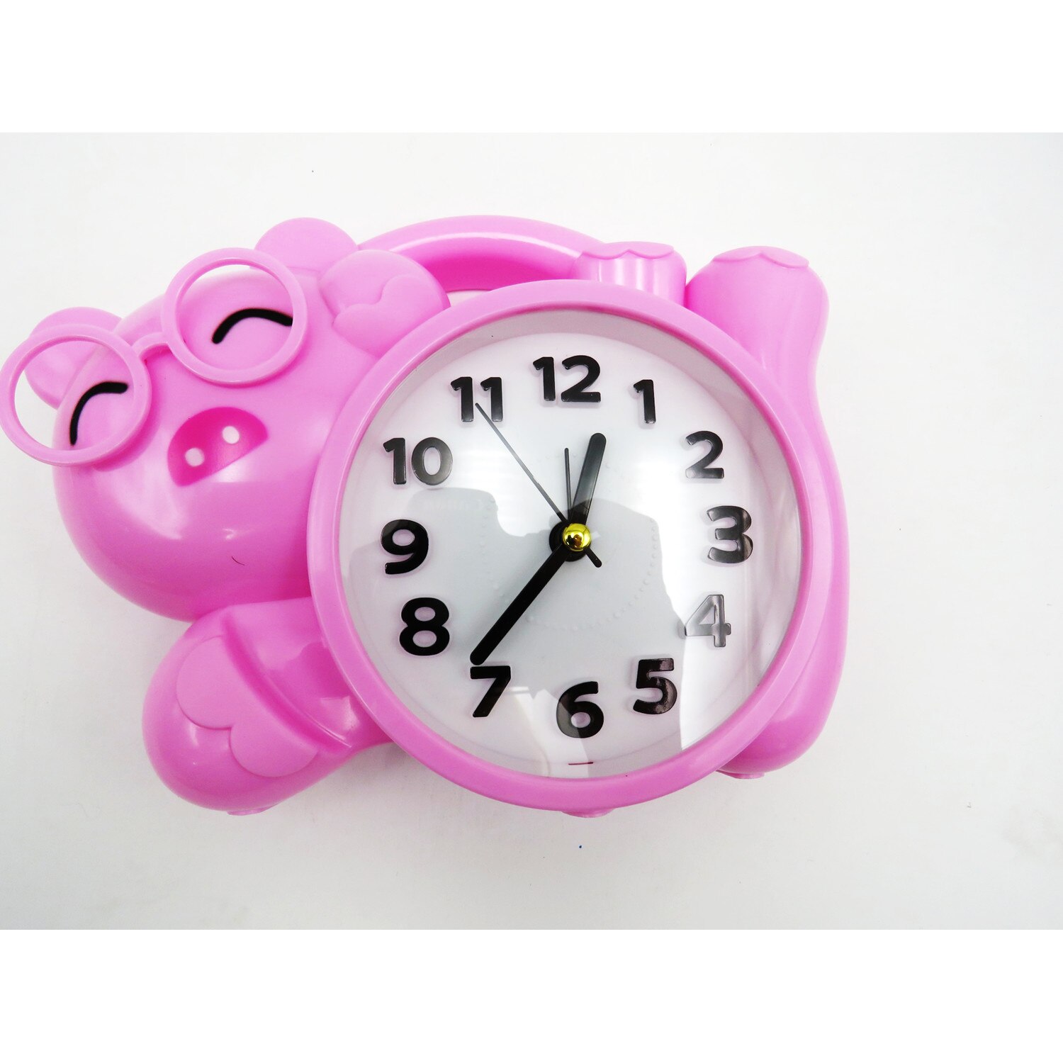 Ceas de masa in forma de porcusor roz 20cm - eMAG.ro