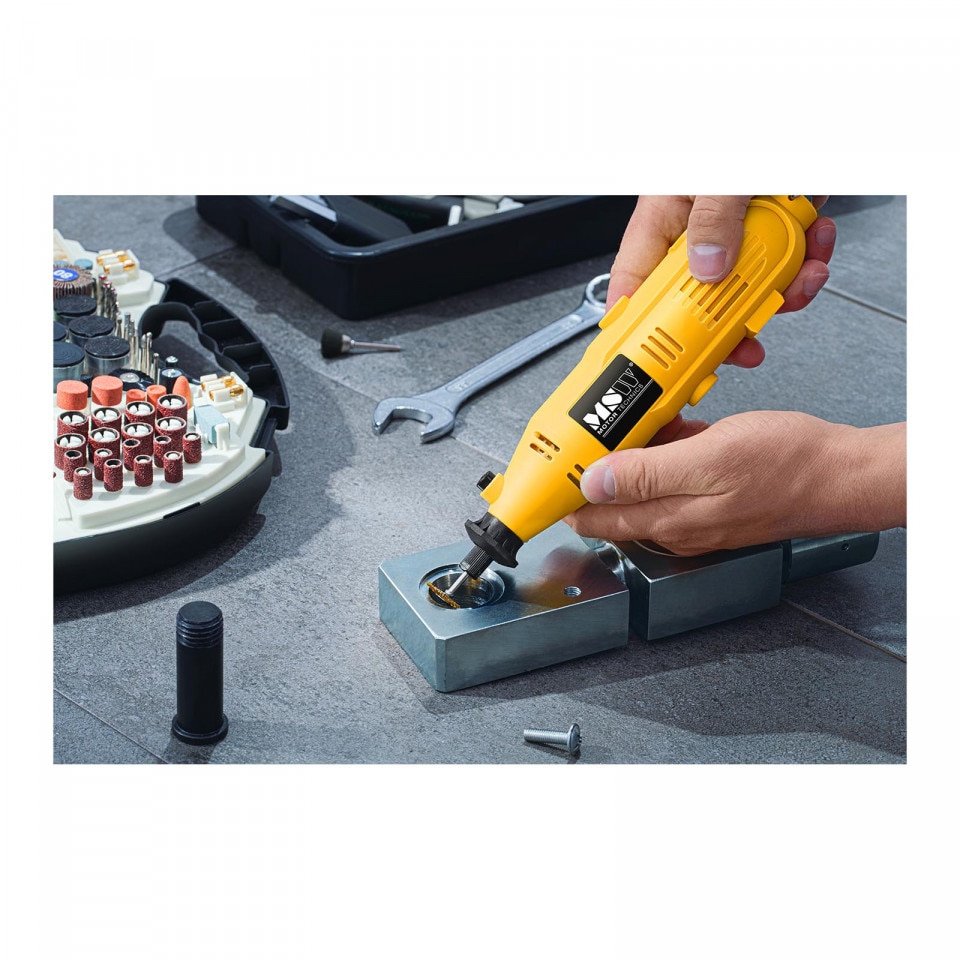 Mini freza electrica 135W 220V 206 piese MULTI-GRIN135.3 MSW 10060242 ...