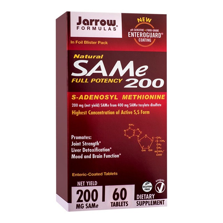 Supliment alimentar Sam-e Full Potency 200mg Jarrow Formulas, 60 ...