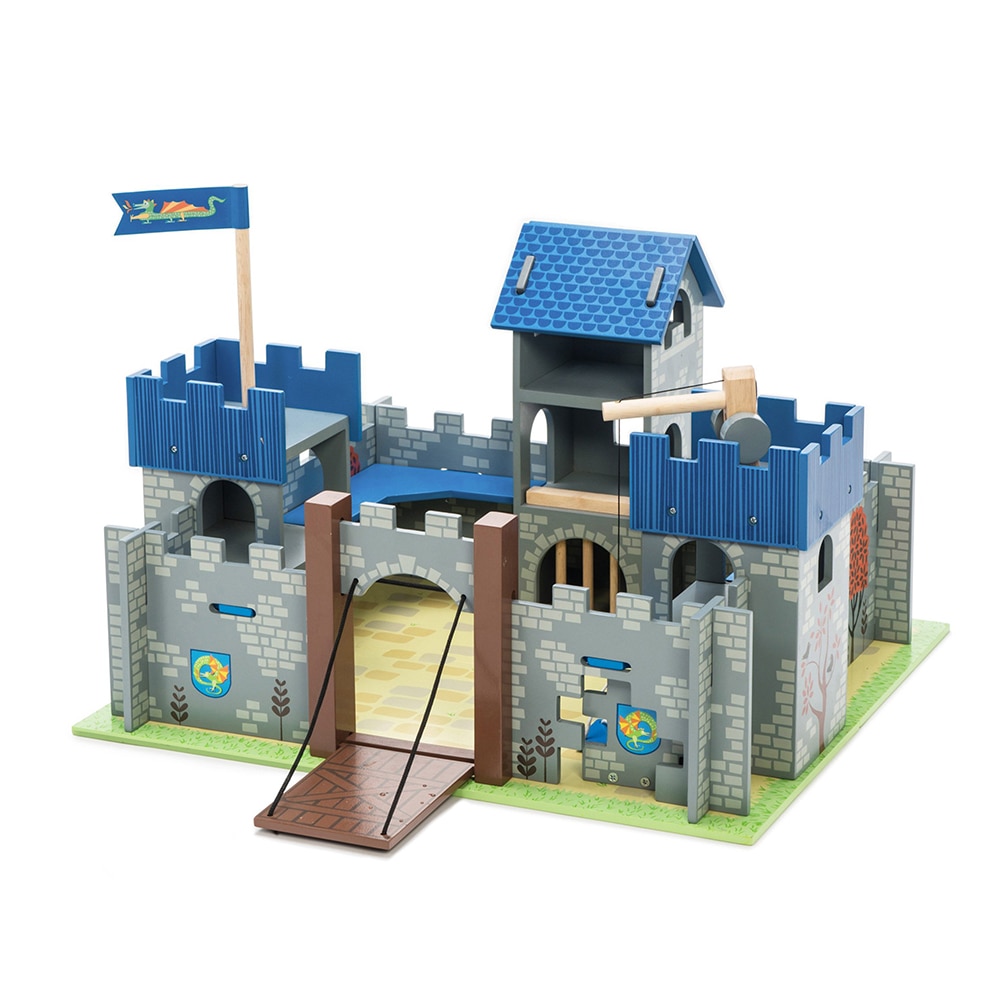 Castel din lemn, Le Toy Van, albastru, 3 ani+ - eMAG.ro