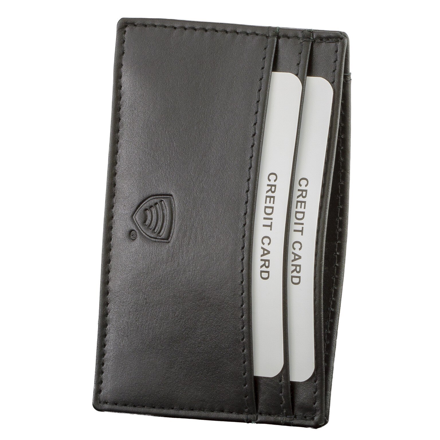Port card Barbati din Piele Naturala cu Protectie RFID Proximitate Card ...