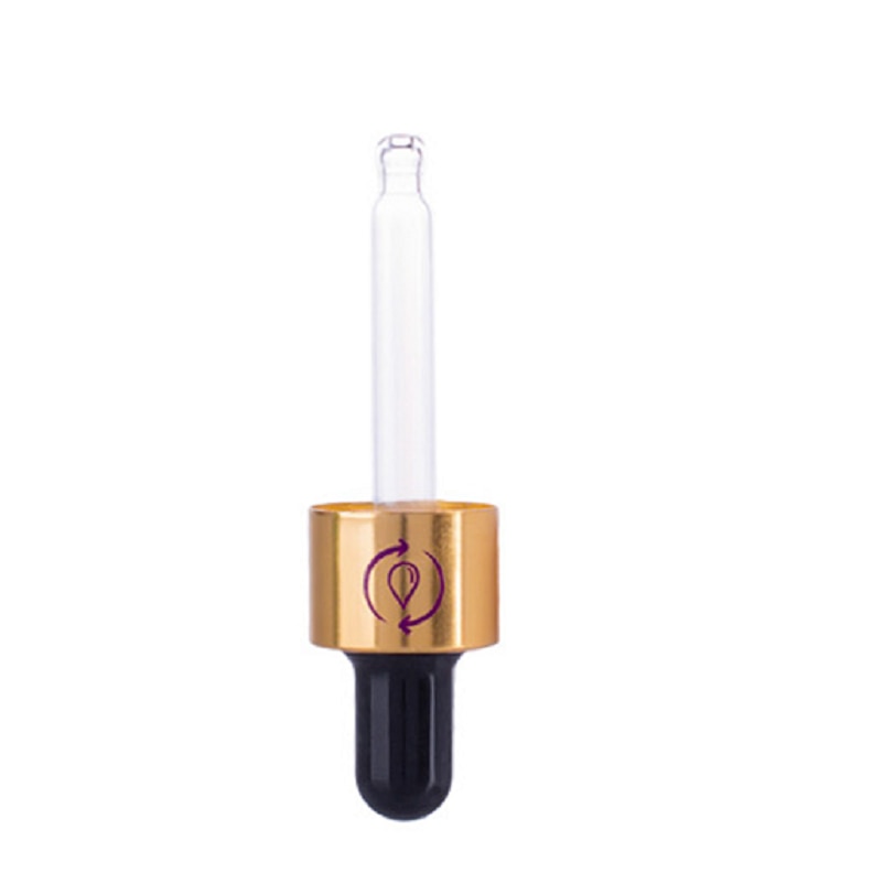 Recipient cosmetic din sticla groasa cu pipeta din sticla pentru ...