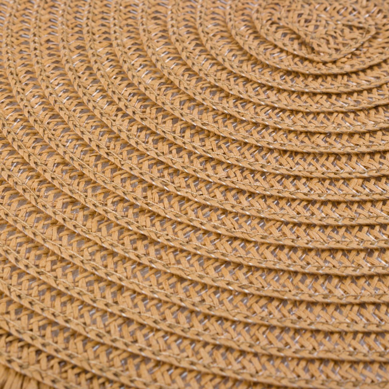 Napron, South Perfect Decor, rotund bej, 38 cm - eMAG.ro