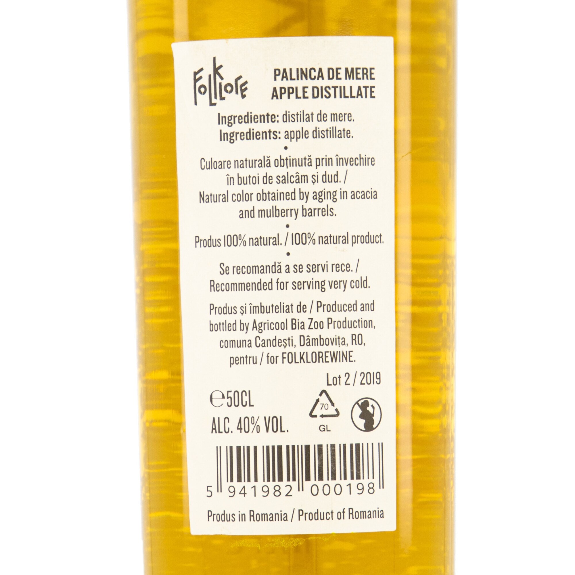 Palinca Mere Folklore, 40% 0.5l - eMAG.ro