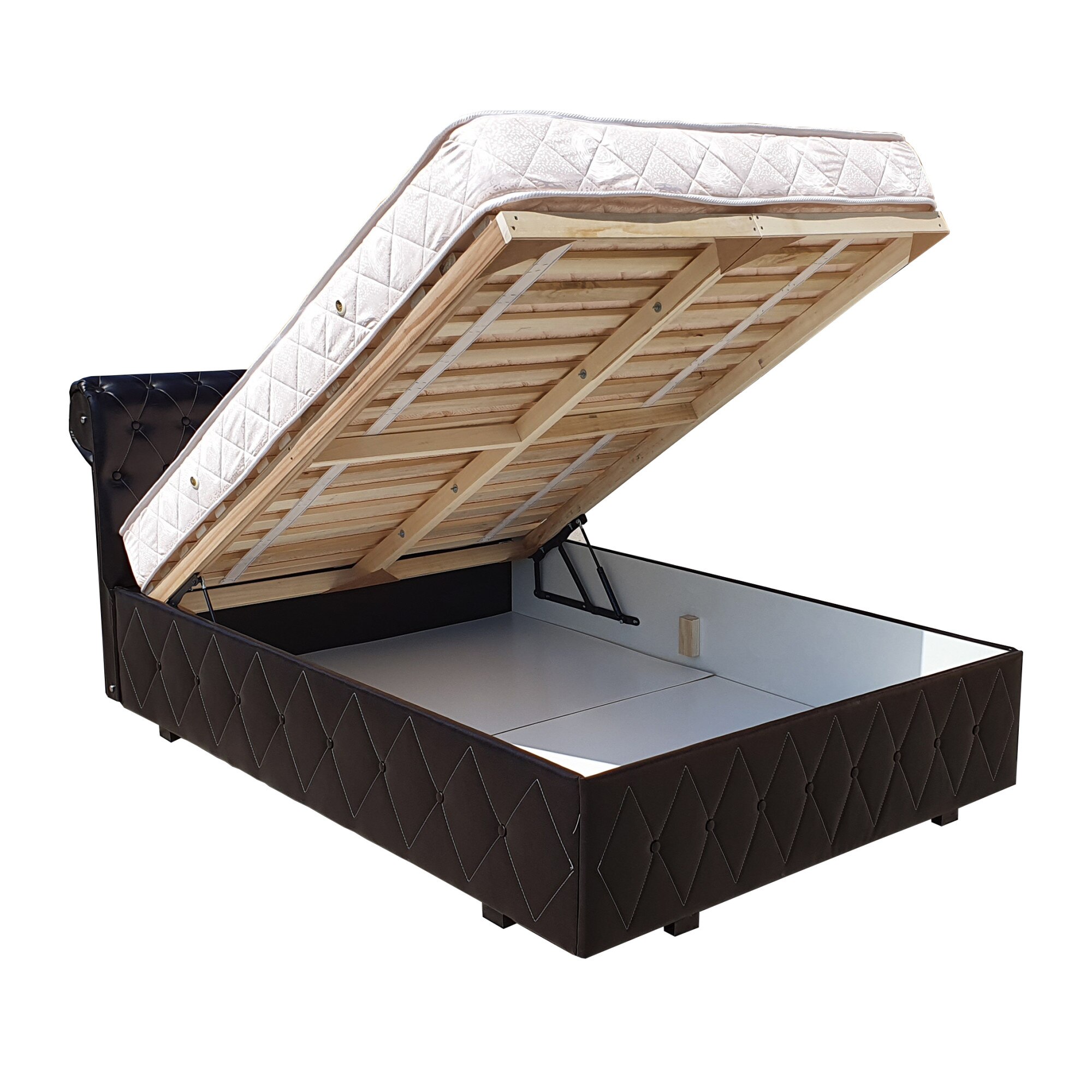 Pat tapitat MPT,120x200,Wenge - eMAG.ro