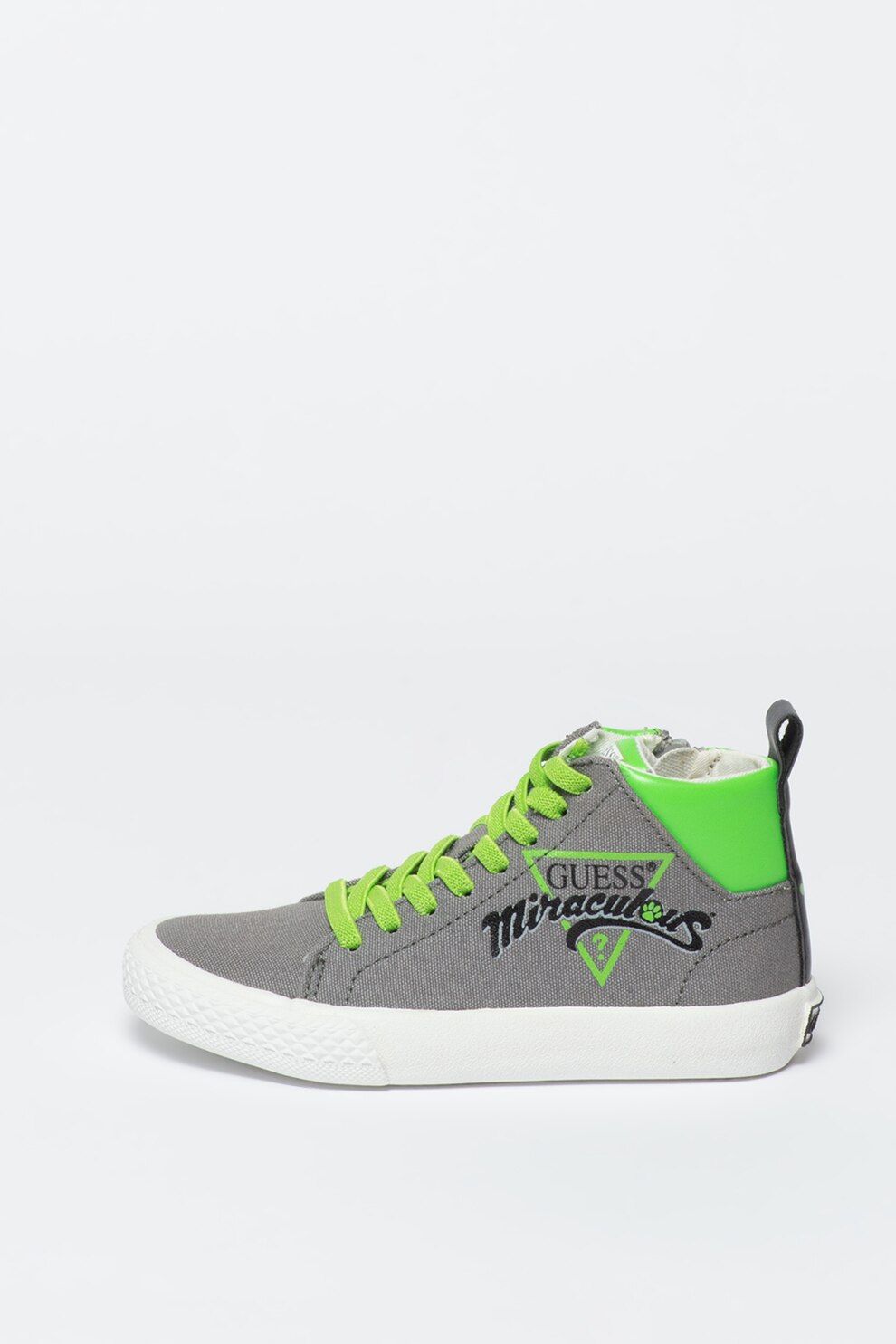 Guess, Tenisi mid-high cu model logo, Gri, 31 EU - eMAG.ro