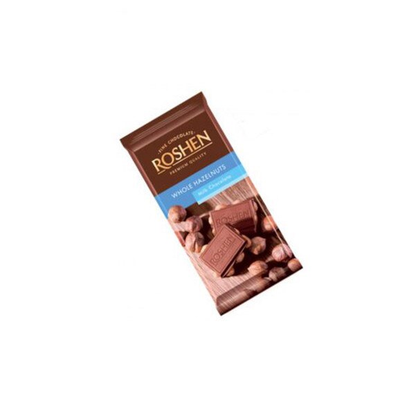 Ciocolata cu lapte si alune intregi Roshen, 90g, 1x 18 Buc - eMAG.ro