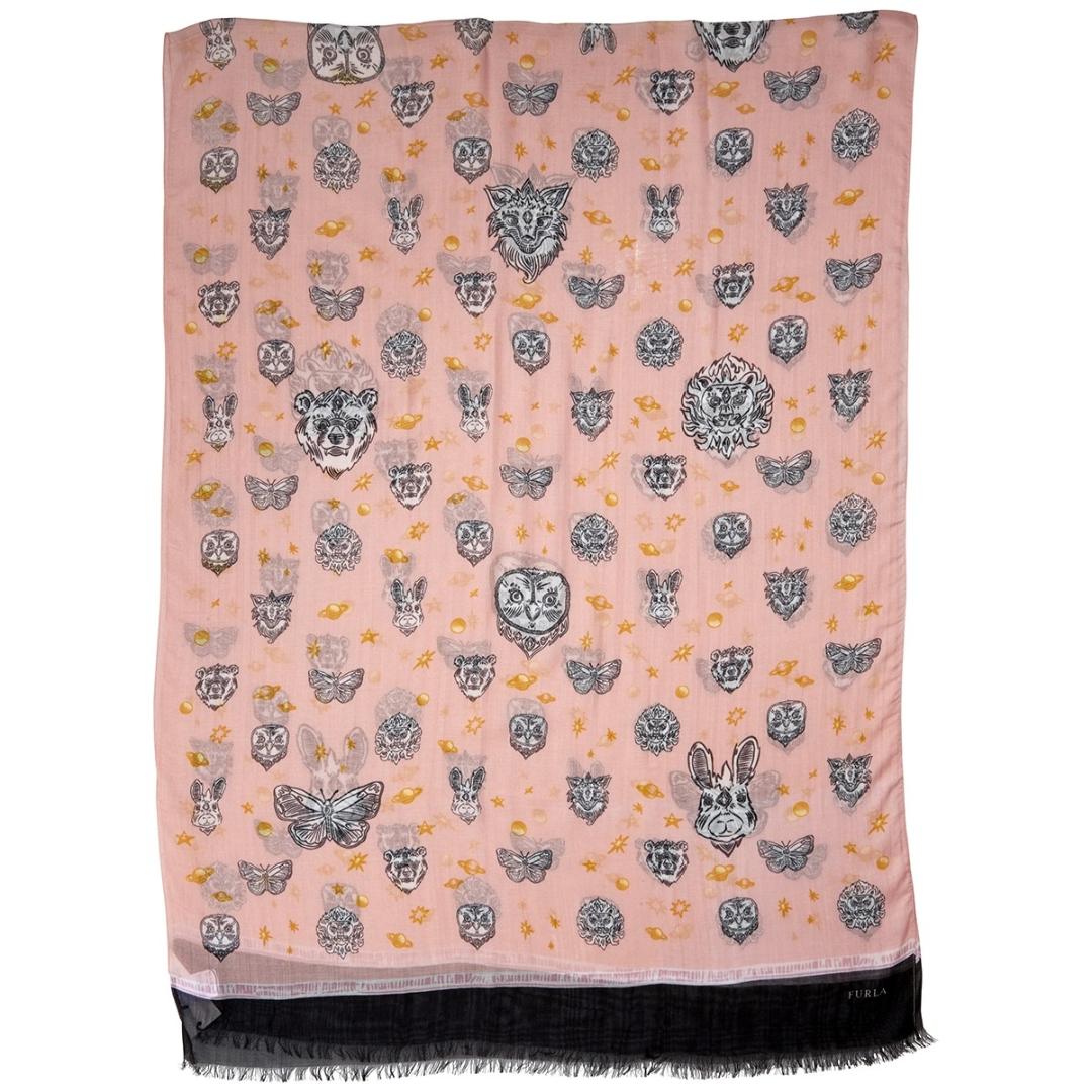 Esarfa tip sal din modal, Furla, Roz, 200 x 70 cm - eMAG.ro