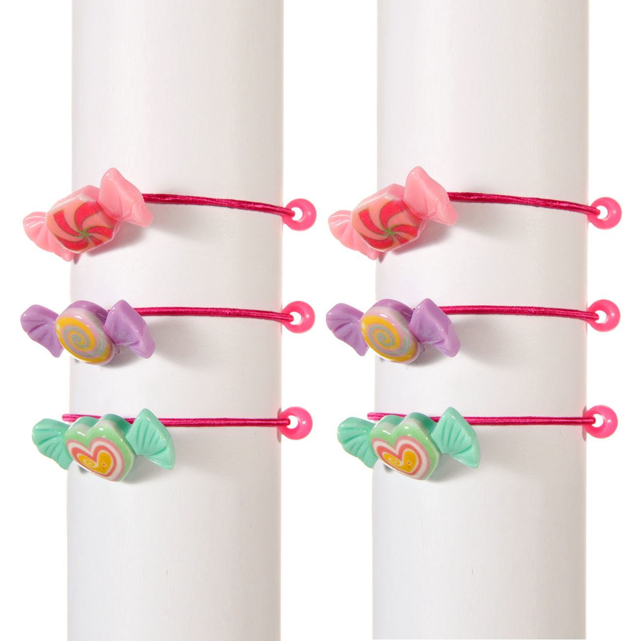 Set 6 elastice par cu bomboane colorate decorative, DecorCasa - eMAG.ro