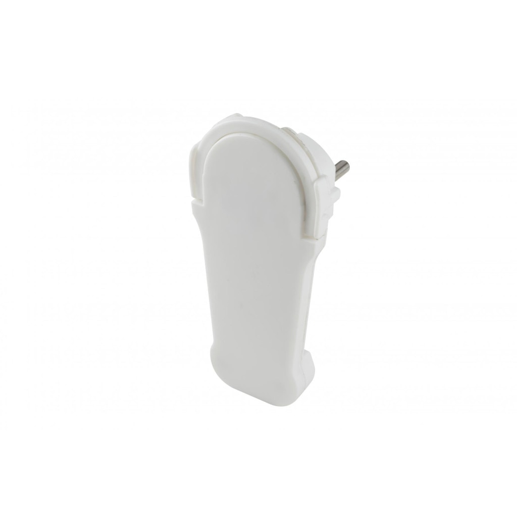 Stecher cu impamantare, extra plat Alb - eMAG.ro