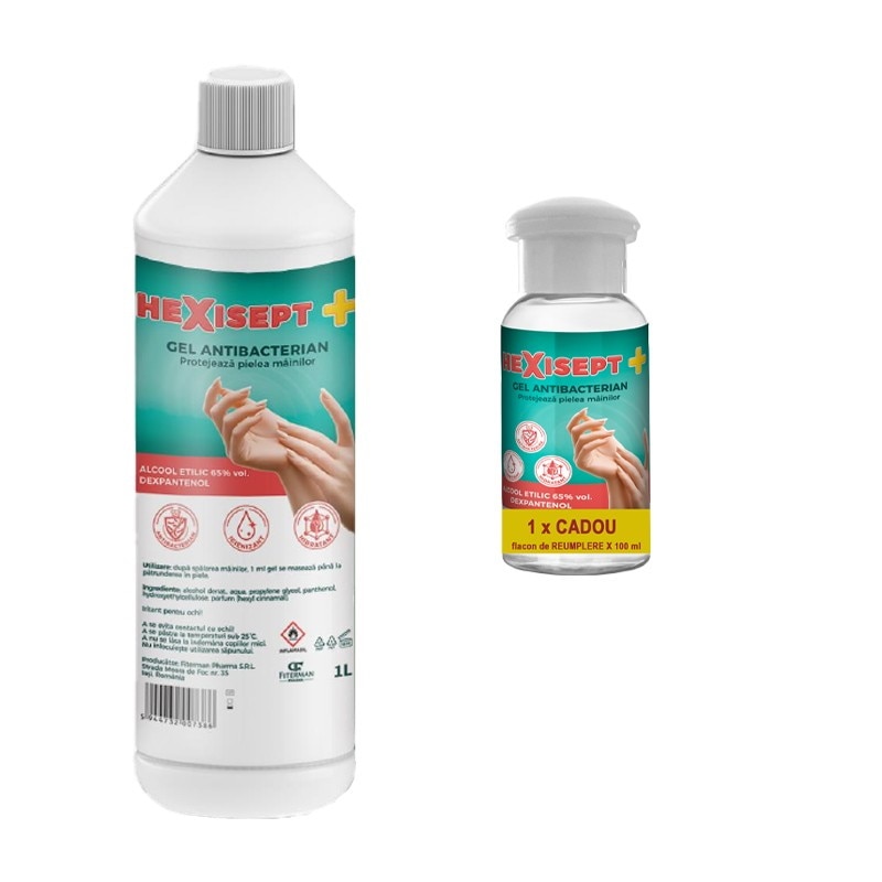Set Gel de Maini Antibacterian Avizat Ministerul Sanatatii Biocid ...