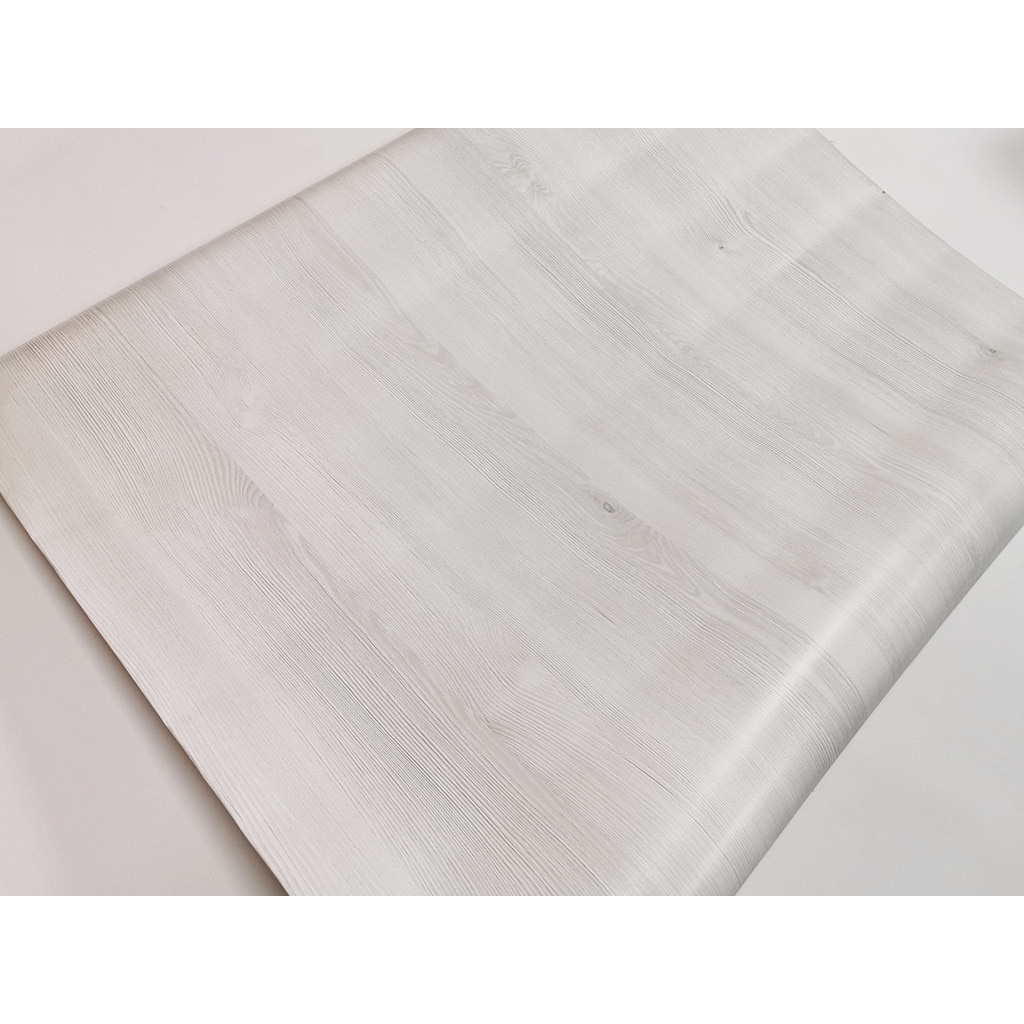 Autocolant pentru mobila imitatie lemn gri deschis, 5 m x 0.9 m - eMAG.ro