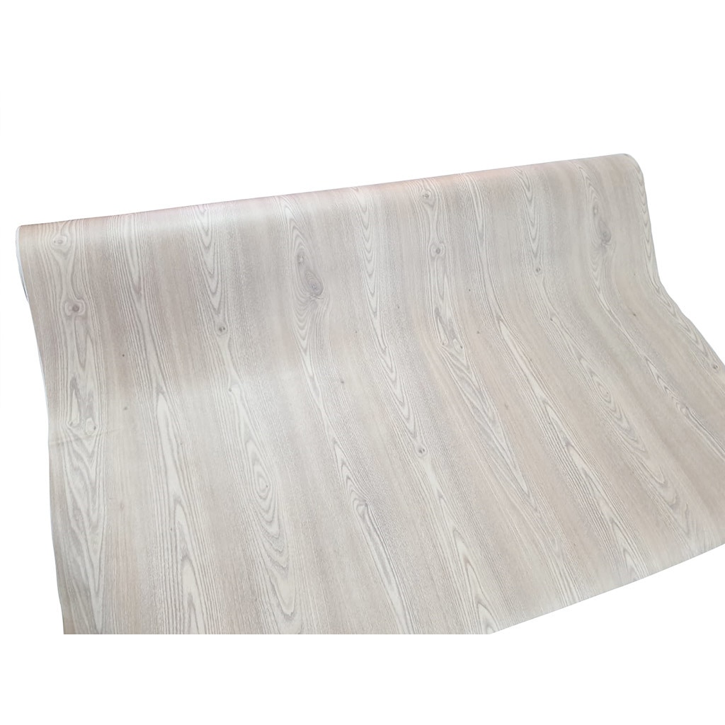 Autocolant pentru mobila imitatie lemn bej, 3 m x 1.2 m - eMAG.ro