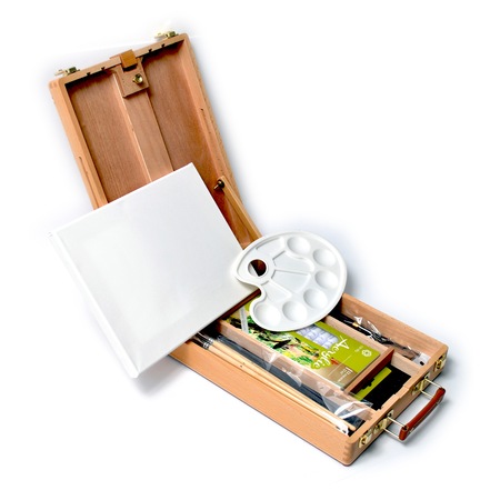 Arhi Design festőkészlet: vászon, 6 ecset, 12 színes tempera, 2 paletta ...