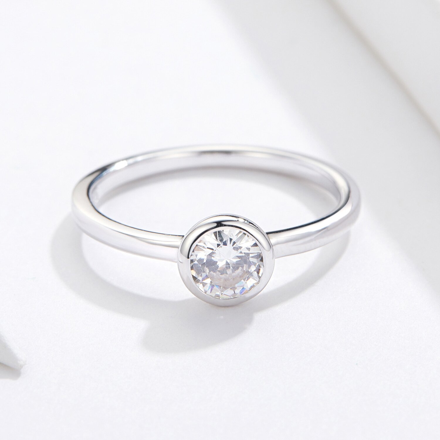 Сребърен пръстен My Minimalist Ring, Размер 7 - eMAG.bg