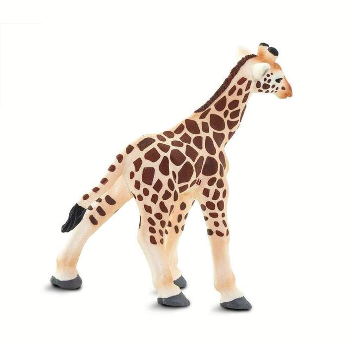 Figurina - Pui de girafa, Maro / Bej, 9 cm - eMAG.ro