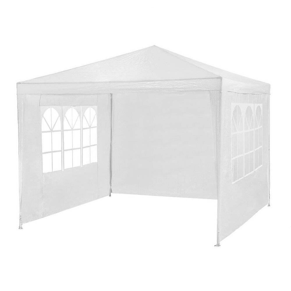 Pavilion de gradina alb,Benson, 3 pereti laterali detasabili, rezistent ...