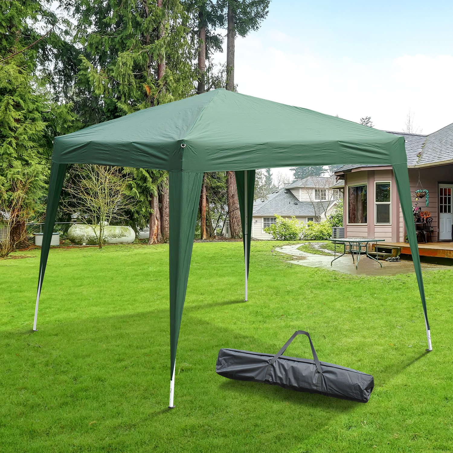 Pavilion gradina, Pliabil, Verde, 3x3 m - eMAG.ro