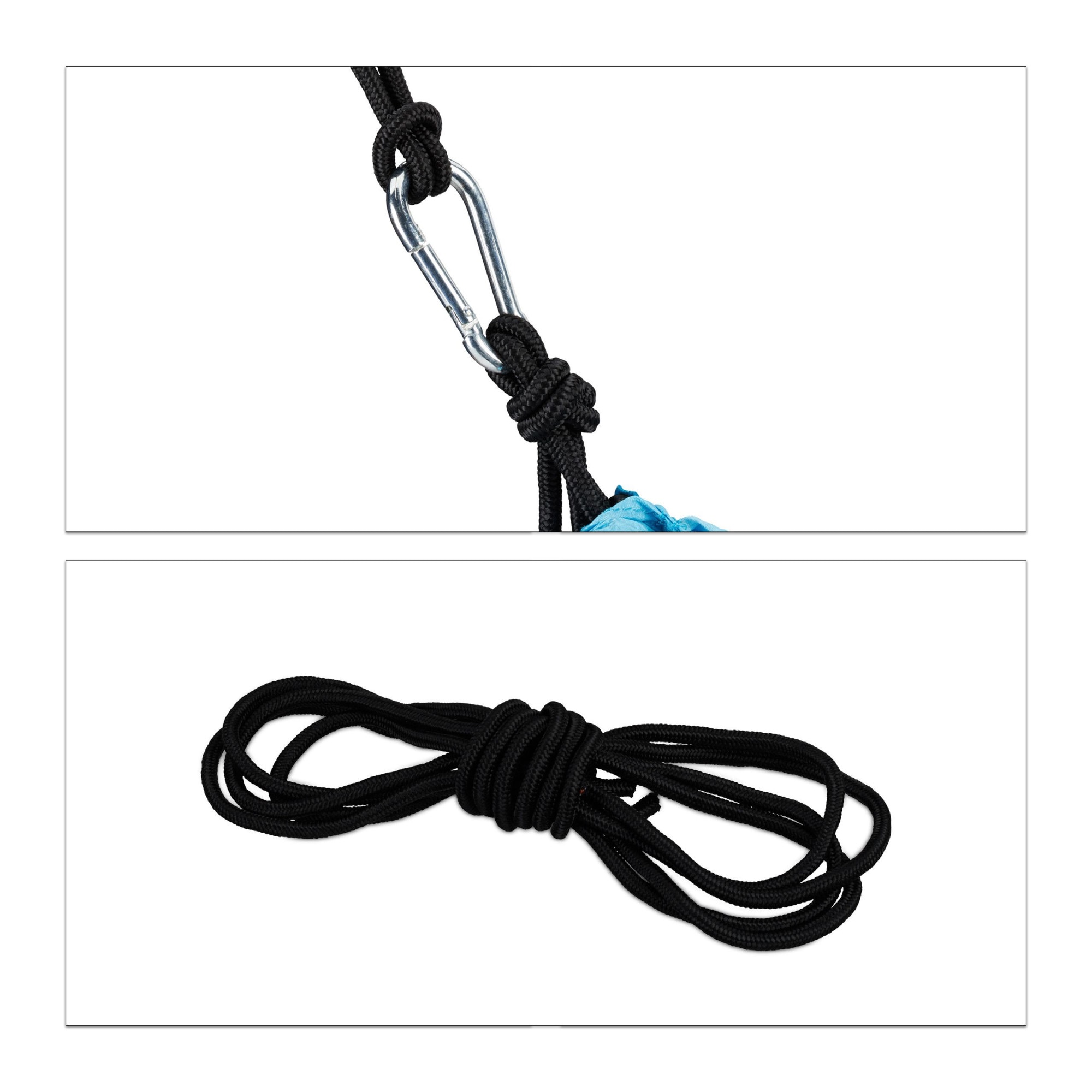 Къмпинг хамак Relaxdays, До 200 кг, Син - eMAG.bg