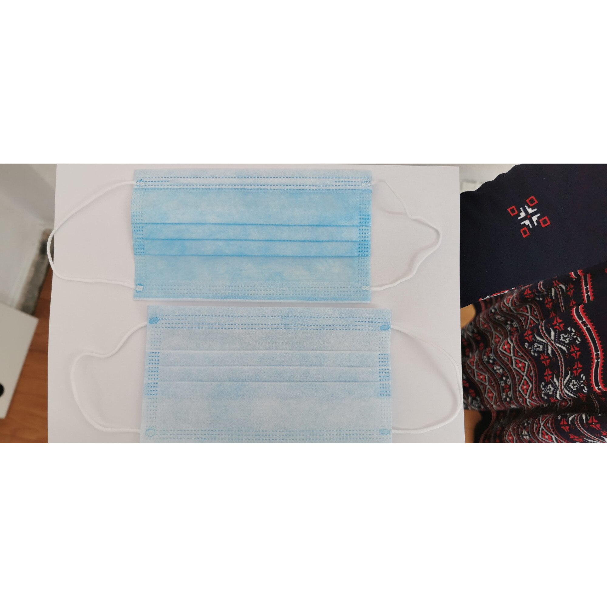 Set 25 masti faciale, de unica folosinta, Polipropilena, 3 straturi, 3 ...