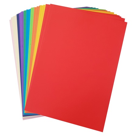 Carton colorat in masa Savcom, 220gr/mp, 100 coli, 10 culori diferite ...