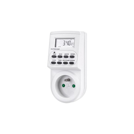 Priza programabila digitala, temporizator, 2300W - eMAG.ro