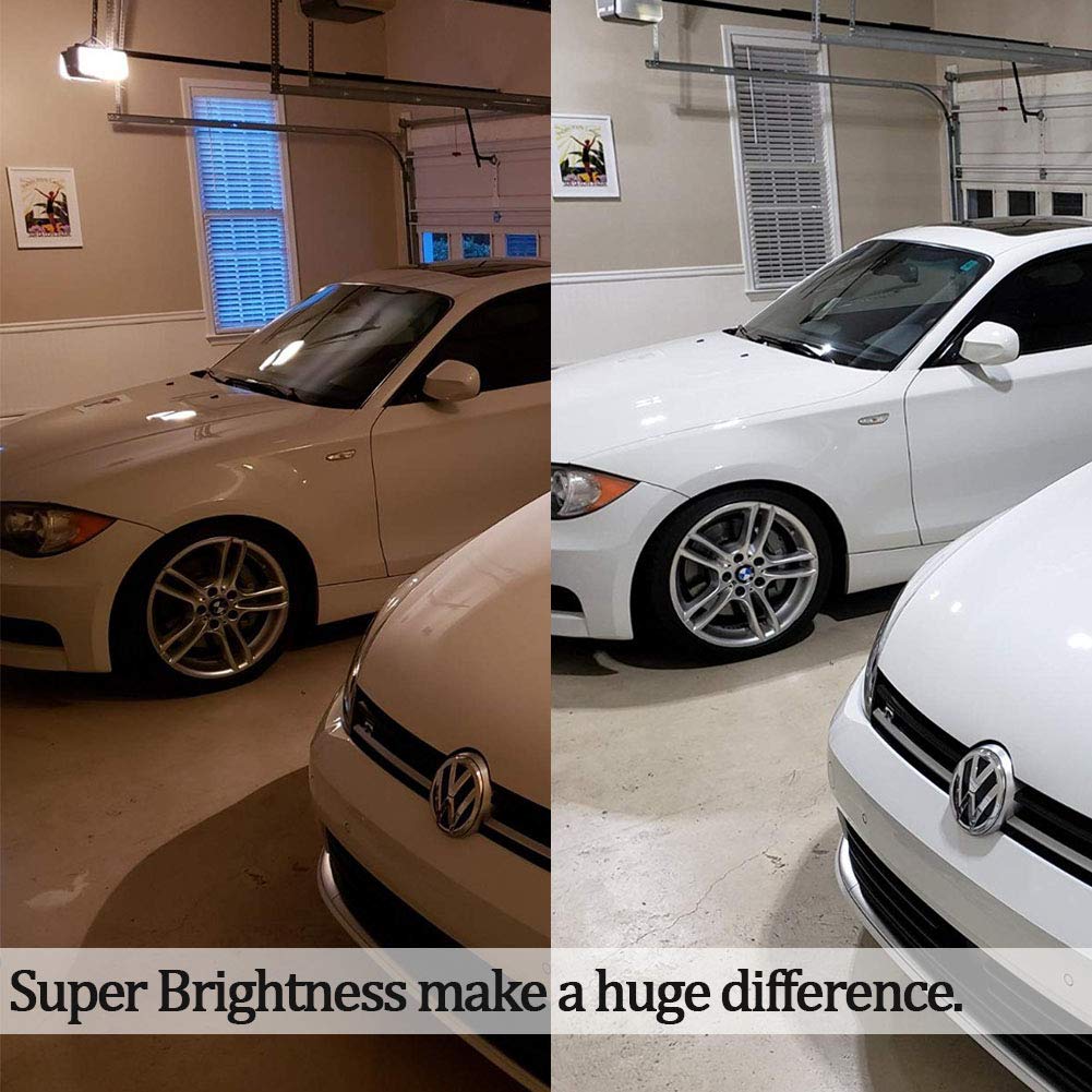 Bec de garaj KlaussTech, Lumina LED Multi-directii, 6000 Lumeni ...