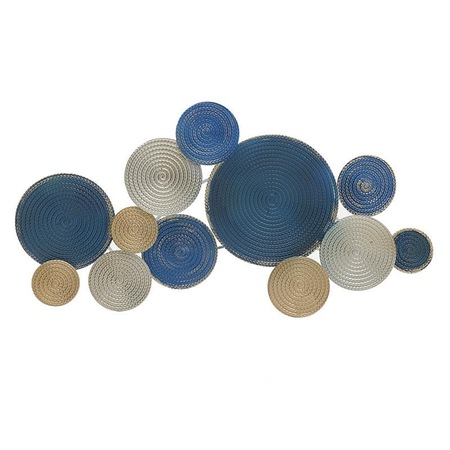 Decor perete metalic, cercuri, 105 cm - eMAG.ro