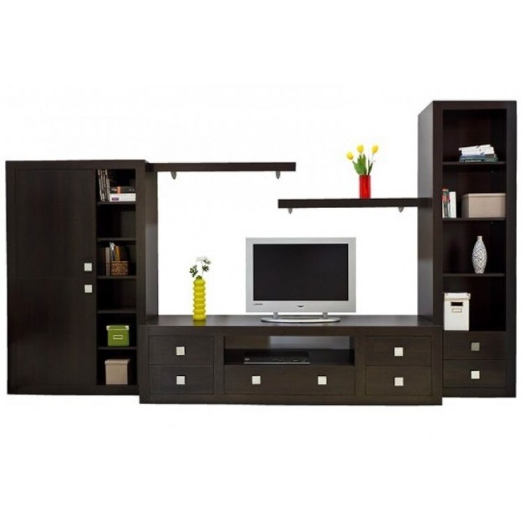 Biblioteca Tara 9, moderna, wenge - eMAG.ro