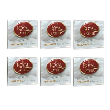 Set 6x Sapun Royal Lather Pearl White 125 gr - eMAG.ro