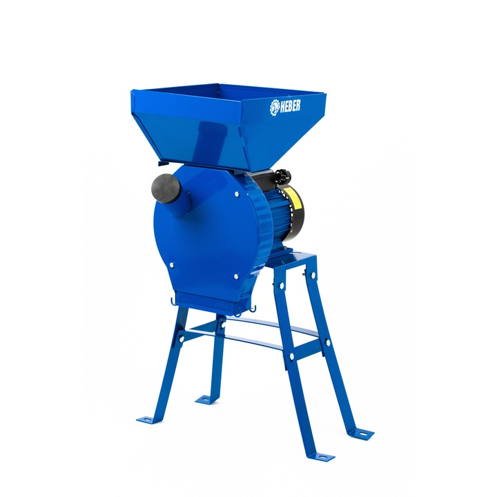 Комплект електрическа мелница Heber®, С метална опора за зърна и кочани ...