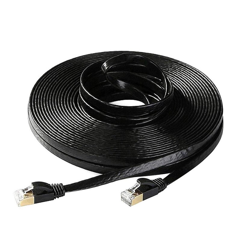 Cablu Retea Ethernet RJ45, 10 Gbps, TechDelivery CAT7, 3 metri, Negru ...