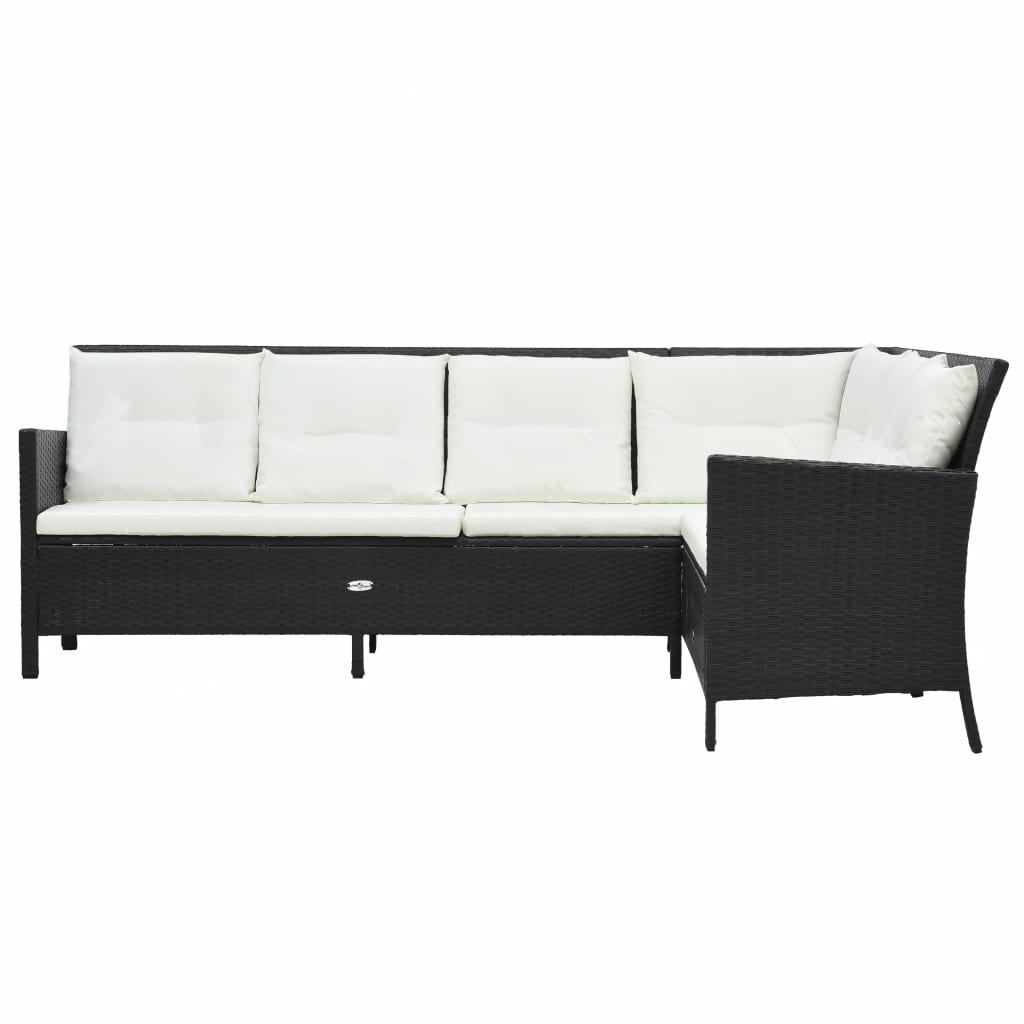 Set mobilier de gradina 3 piese canapea bancheta si masa, vidaXL ...