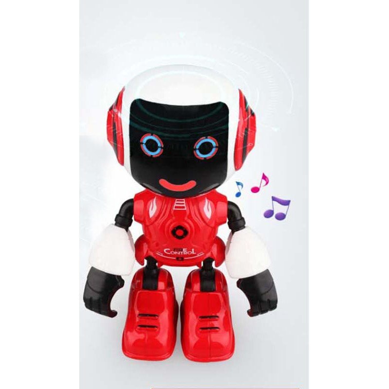 Robot intelegent, vorbitor, touch, rosu, 12 cm ,Doty - eMAG.ro