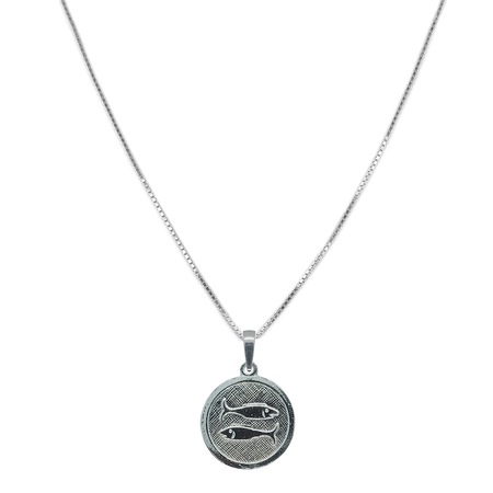Lantisor argint personalizat medalion zodie Pesti zodiac european ...