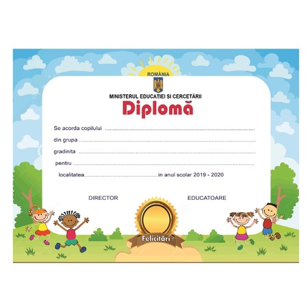 Diplome gradinite model 4 - eMAG.ro