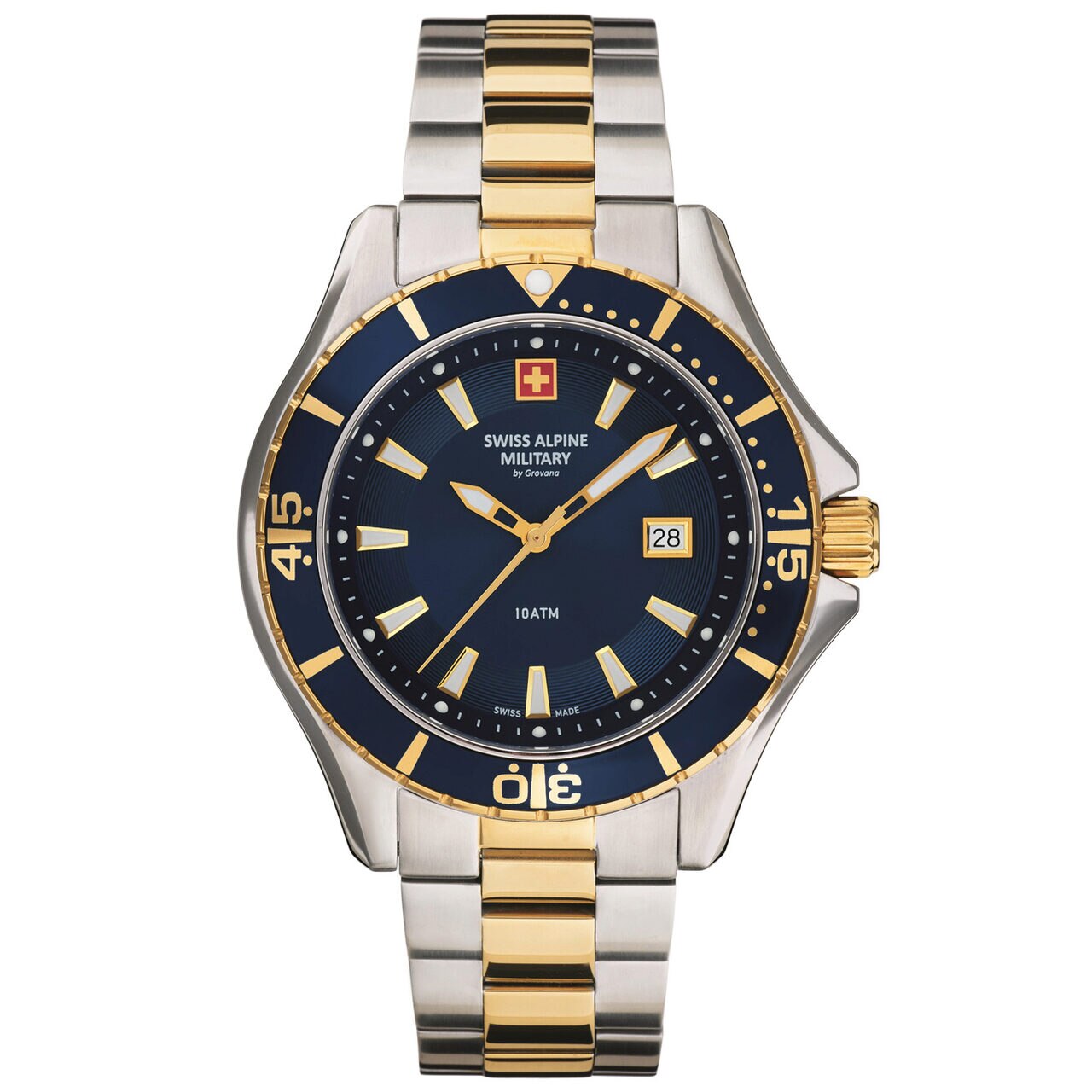 Швейцарски военен мъжки часовник 7040.1145, кварц, 45 мм, 10ATM - eMAG.bg