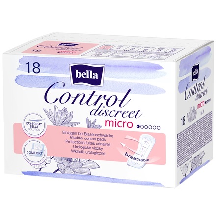 Bella Control Discreet Micro Inkontinencia betét, 18 db - eMAG.hu