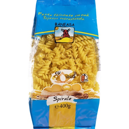 Paste spirale cu ou Baneasa, 400 g - eMAG.ro