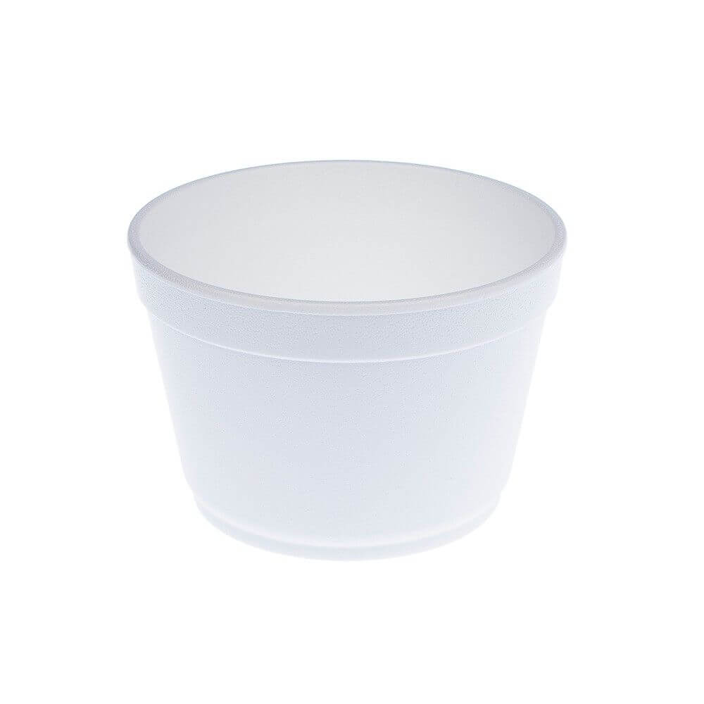 Boluri Supa, 340 ml, 100 Bucati/Set, Polistiren Expandat, Culoare Alba ...