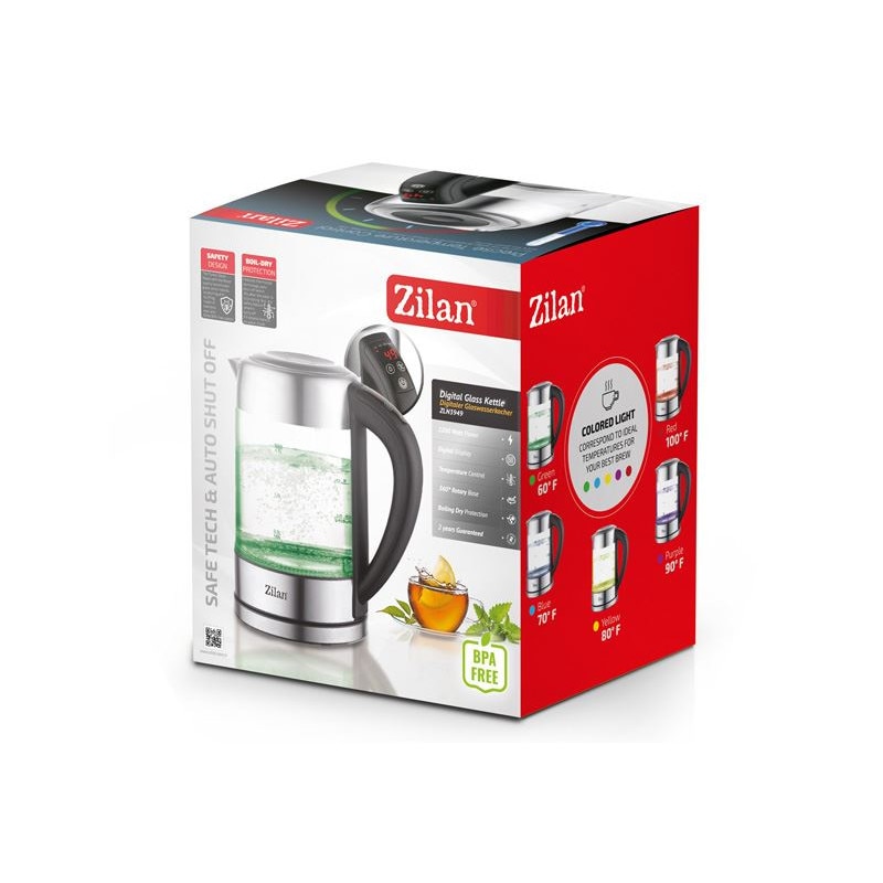 Fierbator Digital ZILAN ZLN-3949, 2200W, 1.7L, Control Temperatura ...