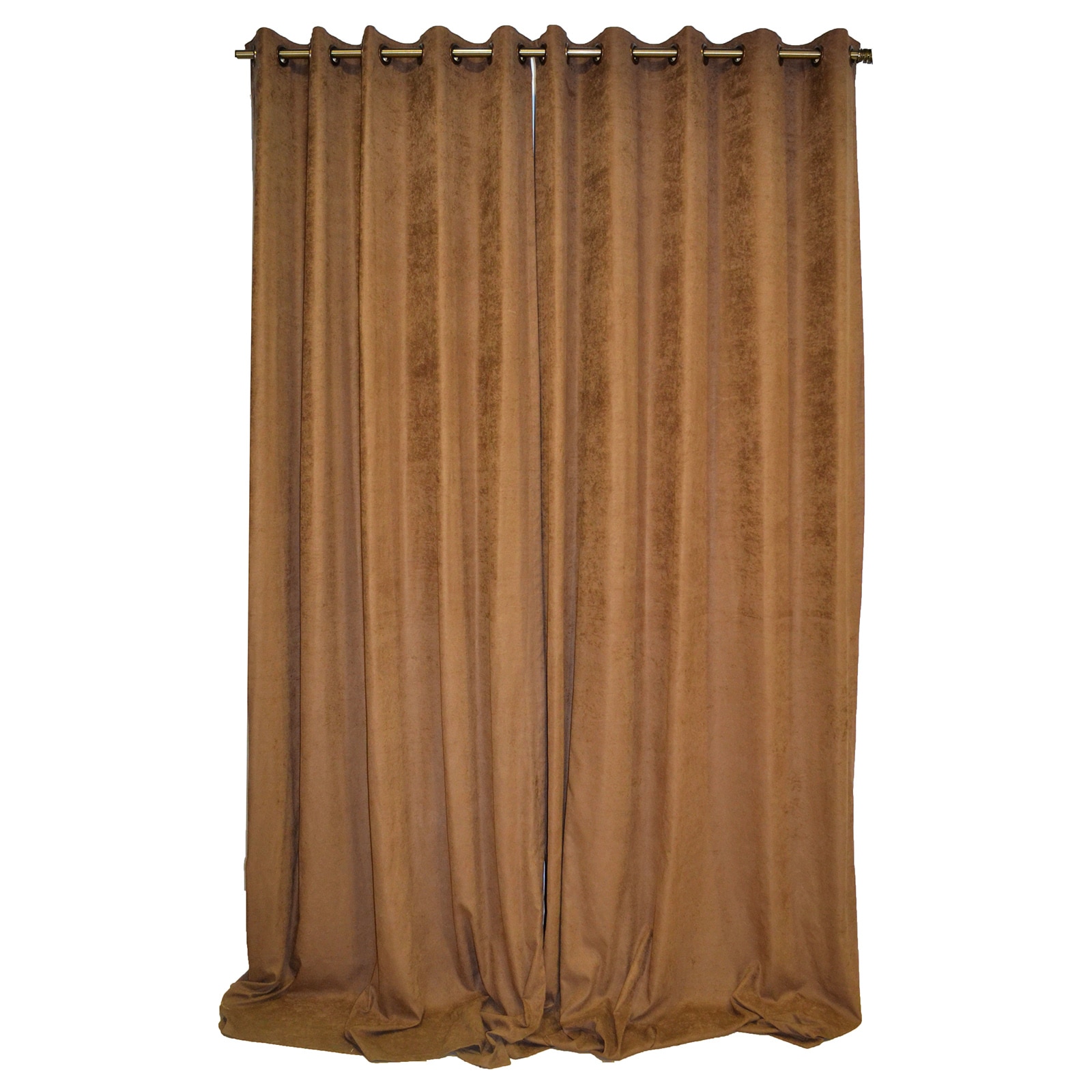 Set draperii Velaria maro catifelat cu capse, 2x300x250 cm - eMAG.ro